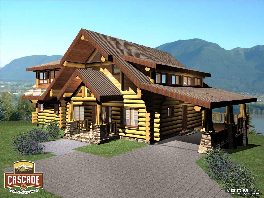 Log Home Floor Plans 1500 2400 sq ft - Cascade Handcrafted Log Homes