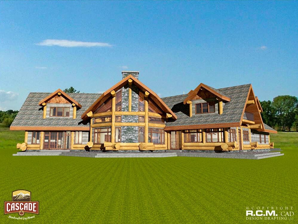Log Home Floor Plans 3000 5000 sq ft - Cascade Handcrafted Log Homes