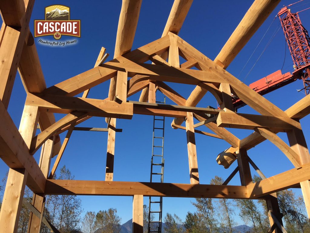 King and Queen Post Truss | Cascade Handcrafted Log & Timber Homes